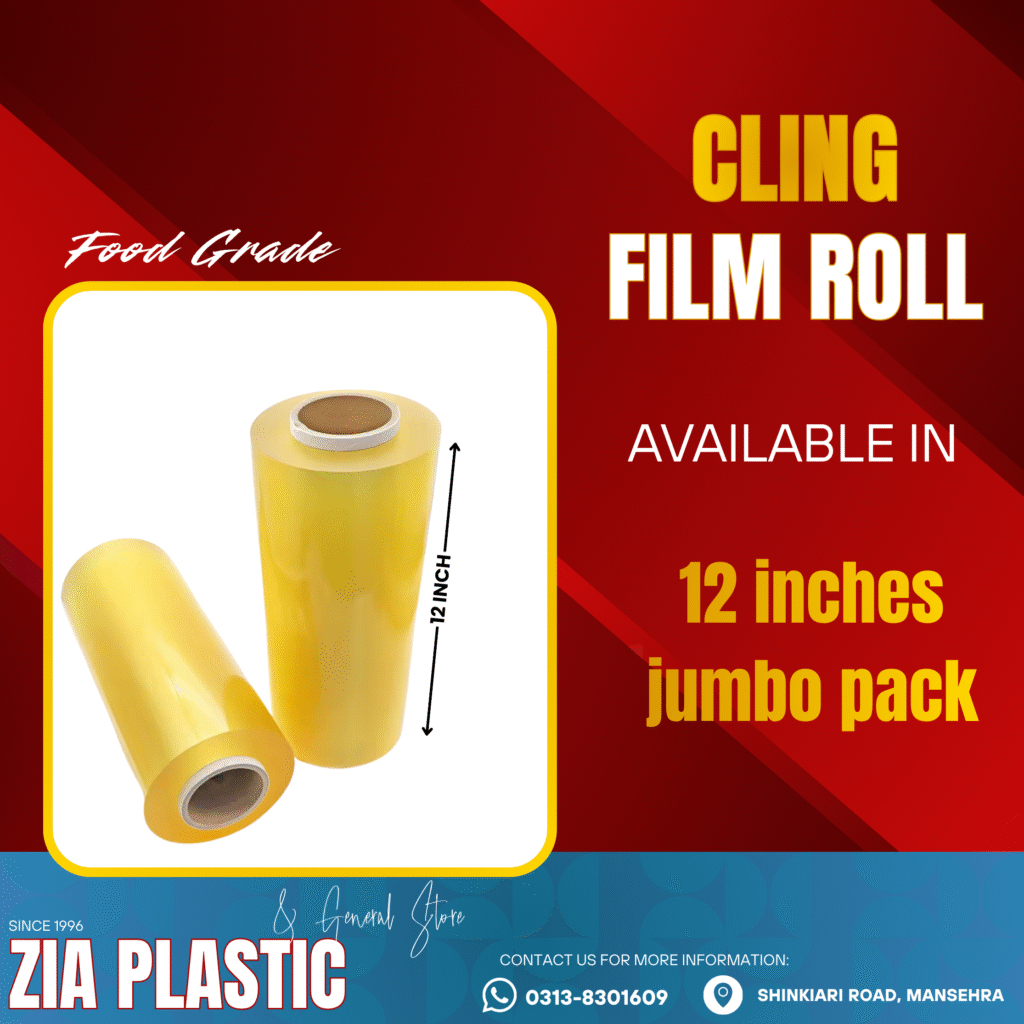 Cling Film Roll 12 Inch Jumbo – Zia Plastic & General Store